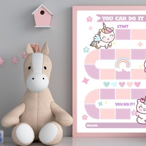 Unicorn Reward Chart | Printable Behavior Chart | Daily Chore Chart ...