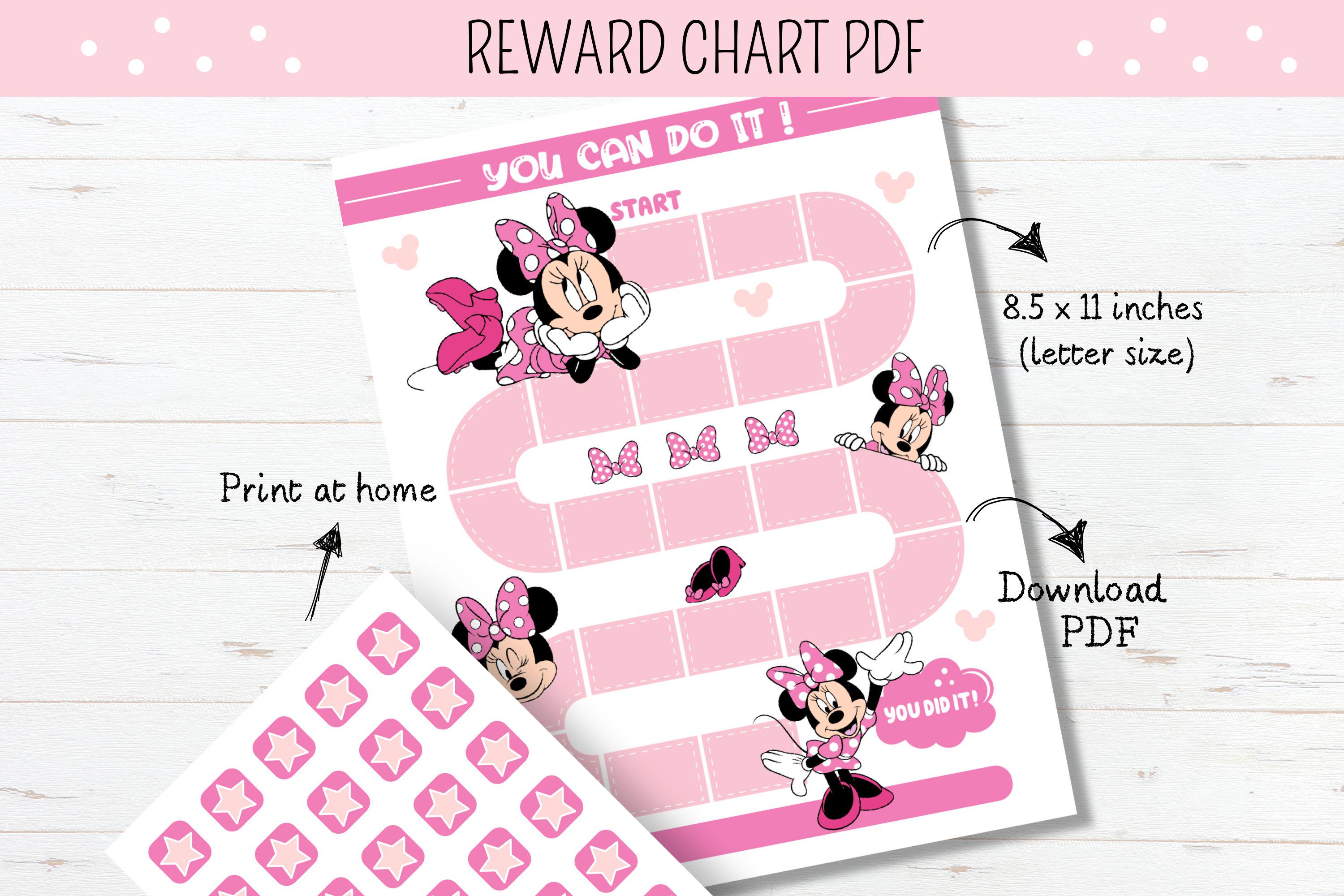 Minnie Mouse Reward Chart | Printable Behavior Chart | Daily Chore ...