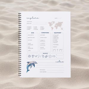 Scuba Dive Journal & Logbook | Scuba Diving Log Book | Travel Journal ...