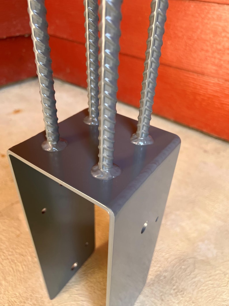 Wet Set Post Bracket: 2x6 Beam Saddle, Pole Barn Framing - Etsy