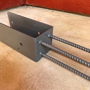 Wet Set Post Bracket: 2x6 Beam Saddle, Pole Barn Framing - Etsy