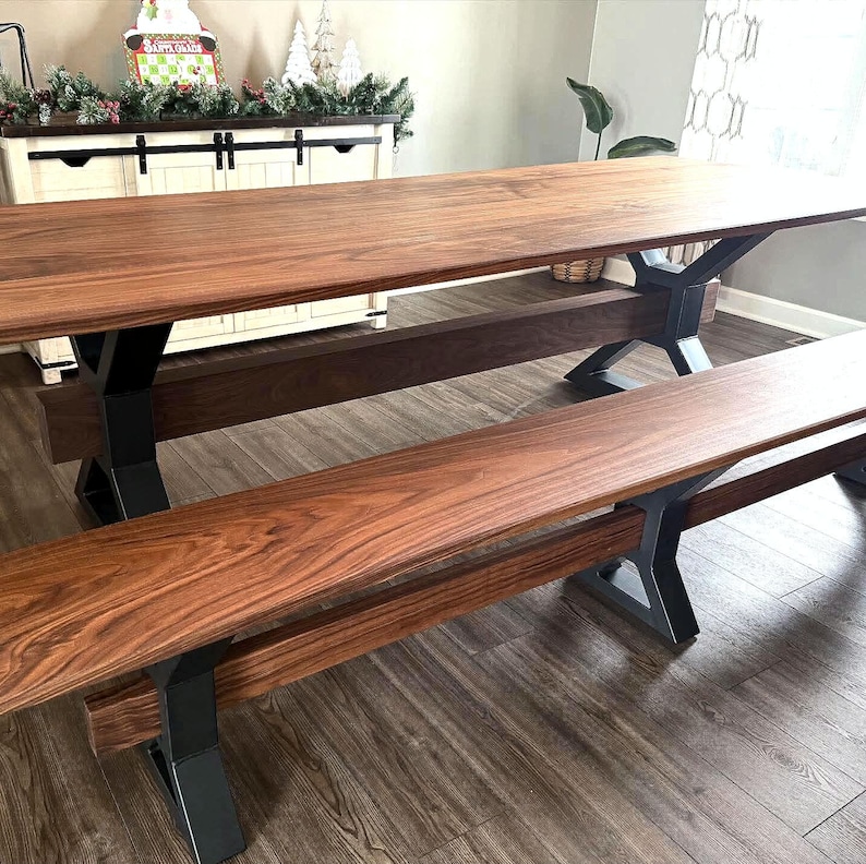 Farmhouse Table Legs: Metal X Frame With Center Cutout, 2x4 Steel Tube ...