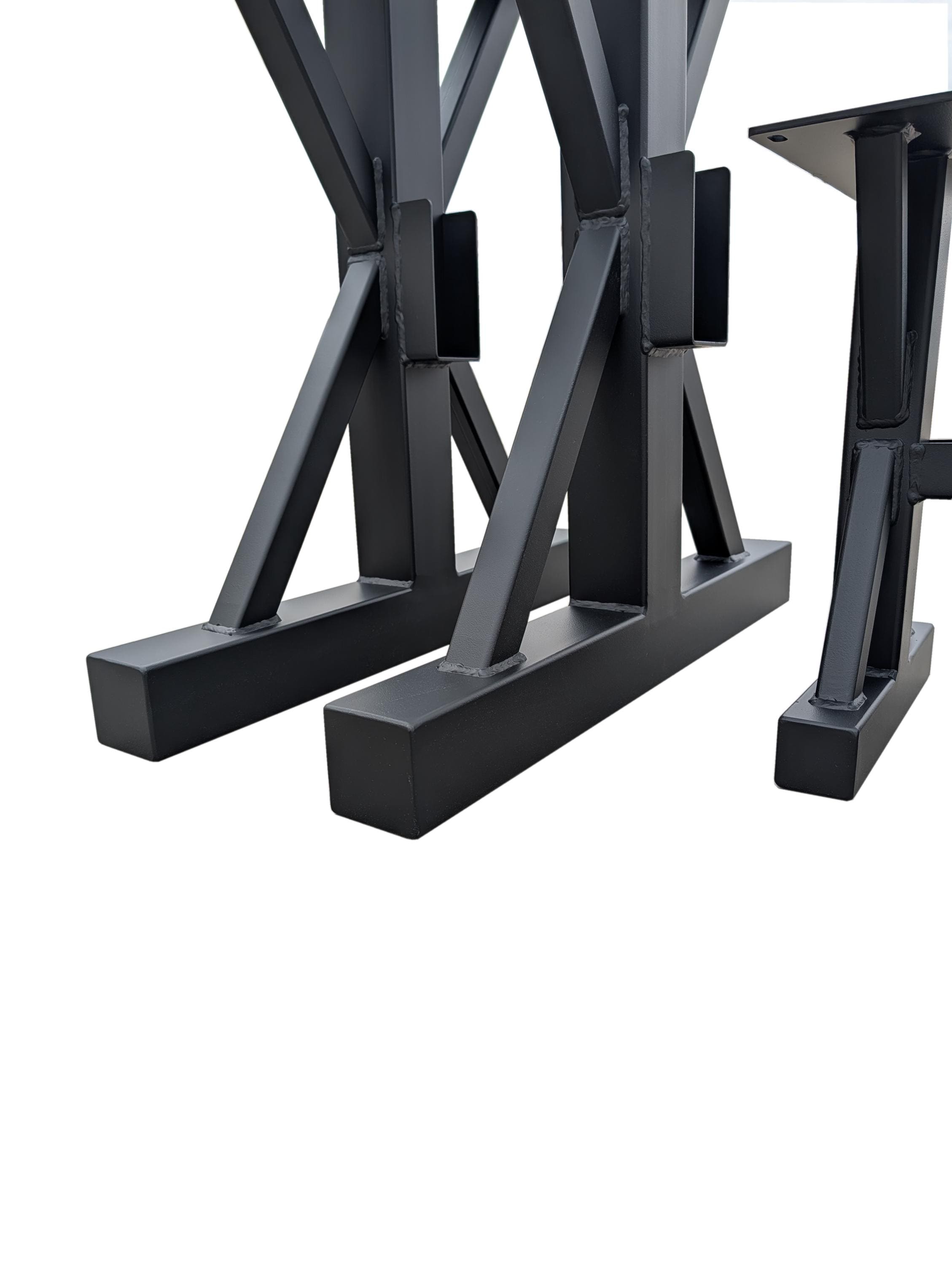 Trestle Style Metal Table Legs: X Frame, Industrial Farmhouse - Etsy