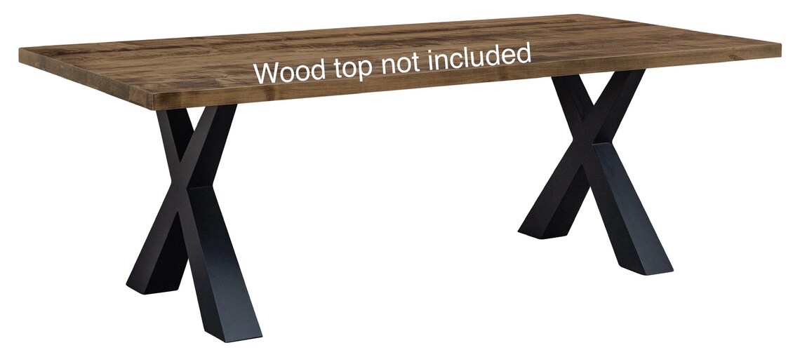 Steel X-frame Table Leg Set With Taper - Etsy