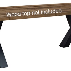 Steel X-frame Table Leg Set With Taper - Etsy