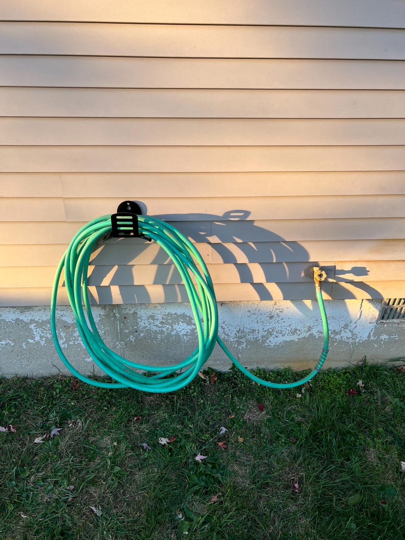 Powdercoated Steel Hose Rack: Garden Hose & Cord Organizer - Etsy