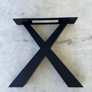 Steel X-frame Table Leg Set With Taper - Etsy