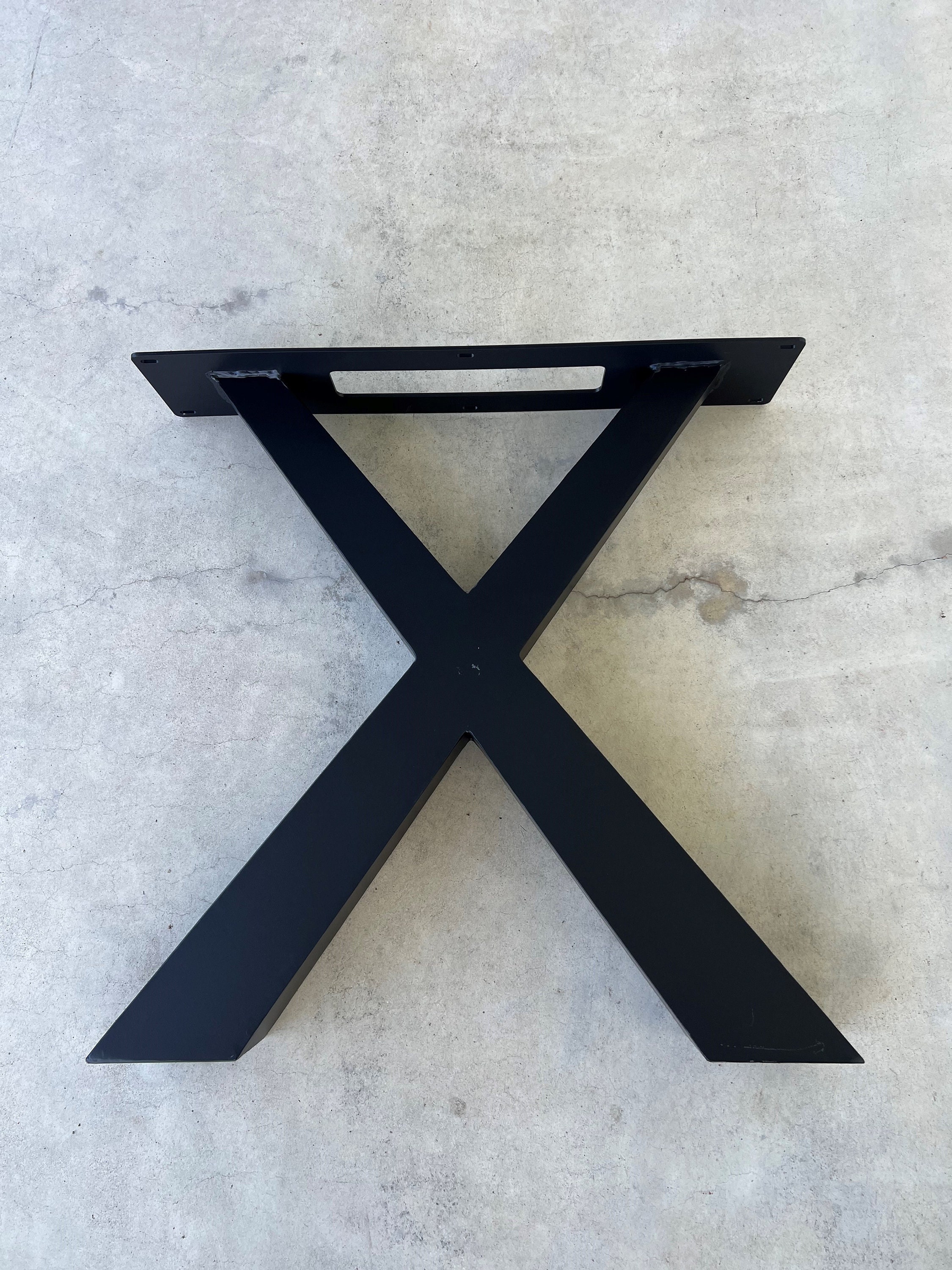 Steel X-frame Table Leg Set With Taper - Etsy