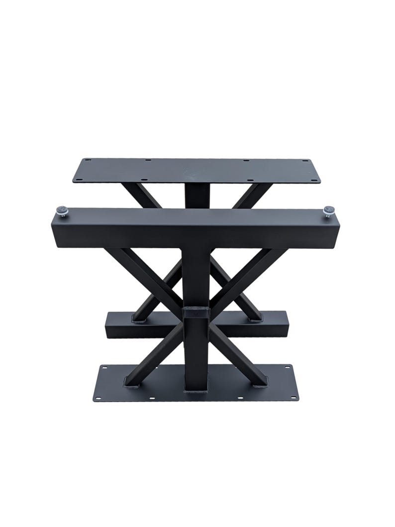 Trestle Style Metal Table Legs: X Frame, Industrial Farmhouse - Etsy