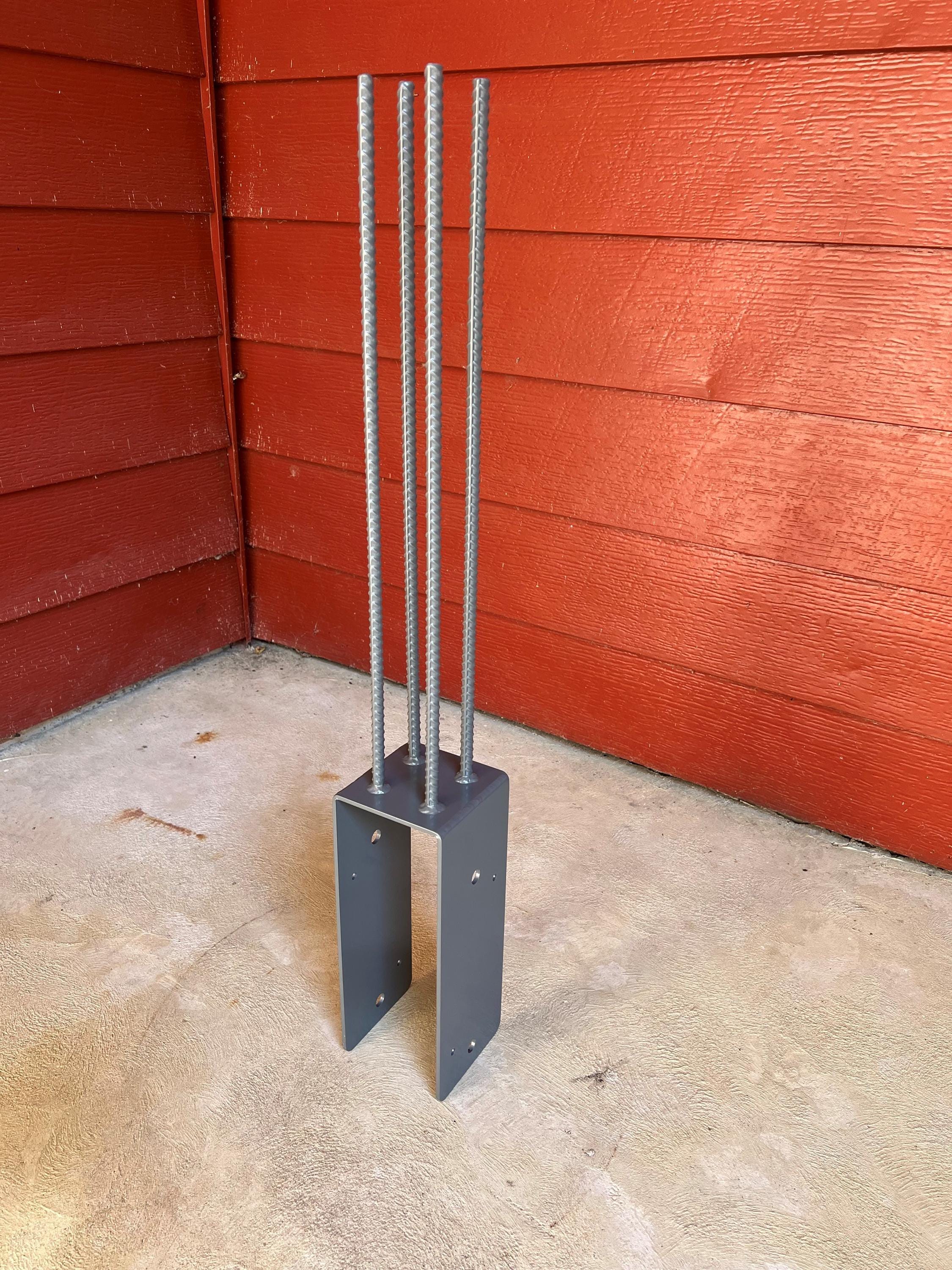 Wet Set Post Bracket: 2x6 Beam Saddle, Pole Barn Framing - Etsy