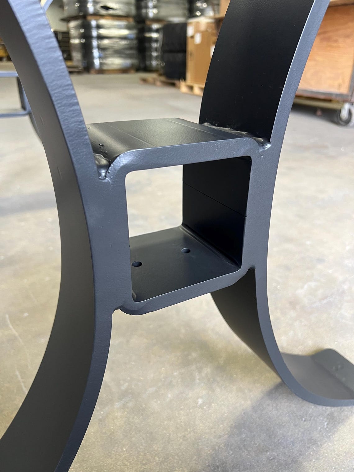 Farmsyle Curved Steel Table Legs: Timber Beam Set - Etsy