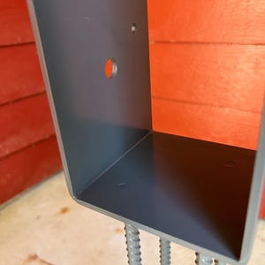 Wet Set Post Bracket: 2x6 Beam Saddle, Pole Barn Framing - Etsy