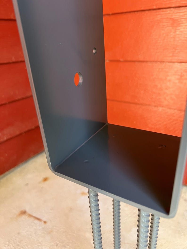 Wet Set Post Bracket: 2x6 Beam Saddle, Pole Barn Framing - Etsy