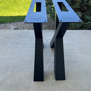 Steel X-frame Table Leg Set With Taper - Etsy