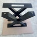 Steel X-frame Table Leg Set With Taper - Etsy