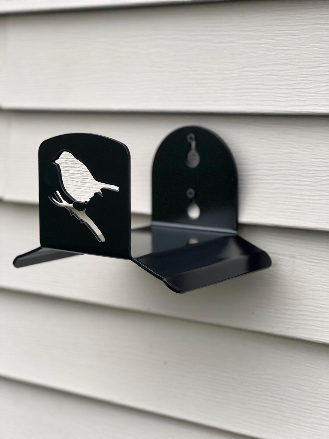 Bird Hose Holder: Gloss Black Steel Garden Decor - Etsy