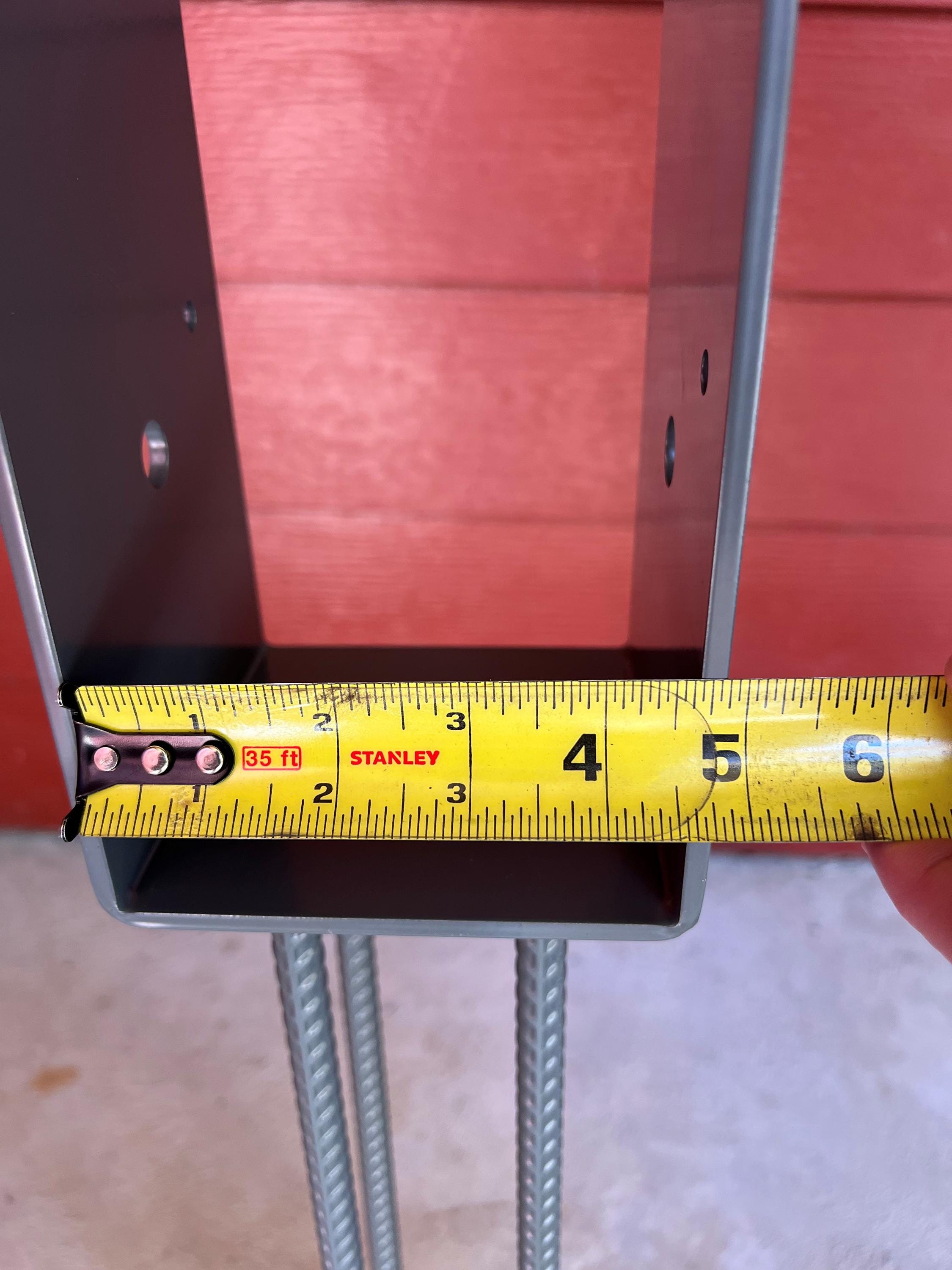 Wet Set Post Bracket: 2x6 Beam Saddle, Pole Barn Framing - Etsy