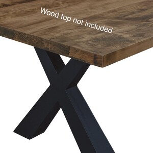 Steel X-frame Table Leg Set With Taper - Etsy