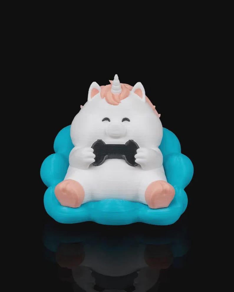 Chubby Mythical Gamers 3D Printed Figurines – Adorable Desk Buddies ...
