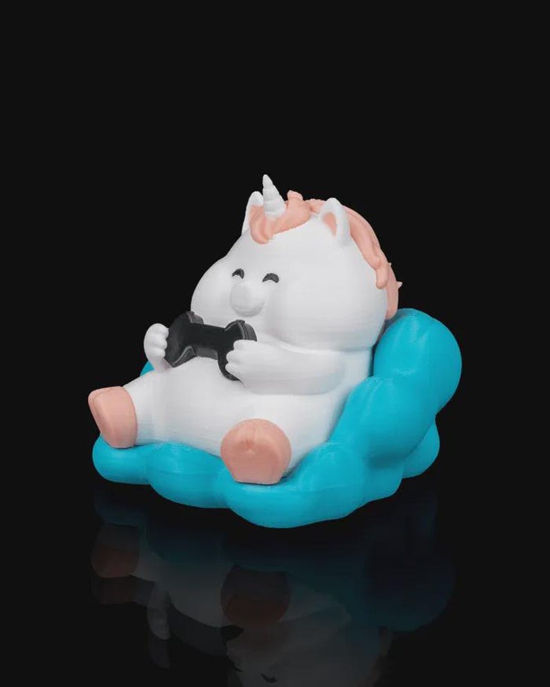 Chubby Mythical Gamers 3D Printed Figurines – Adorable Desk Buddies ...
