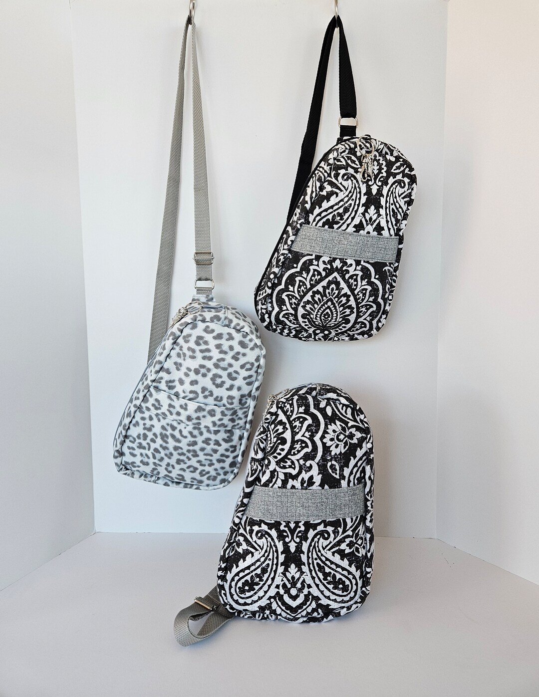 Printed Sling Backpack: Single Strap Crossbody Bag - Etsy
