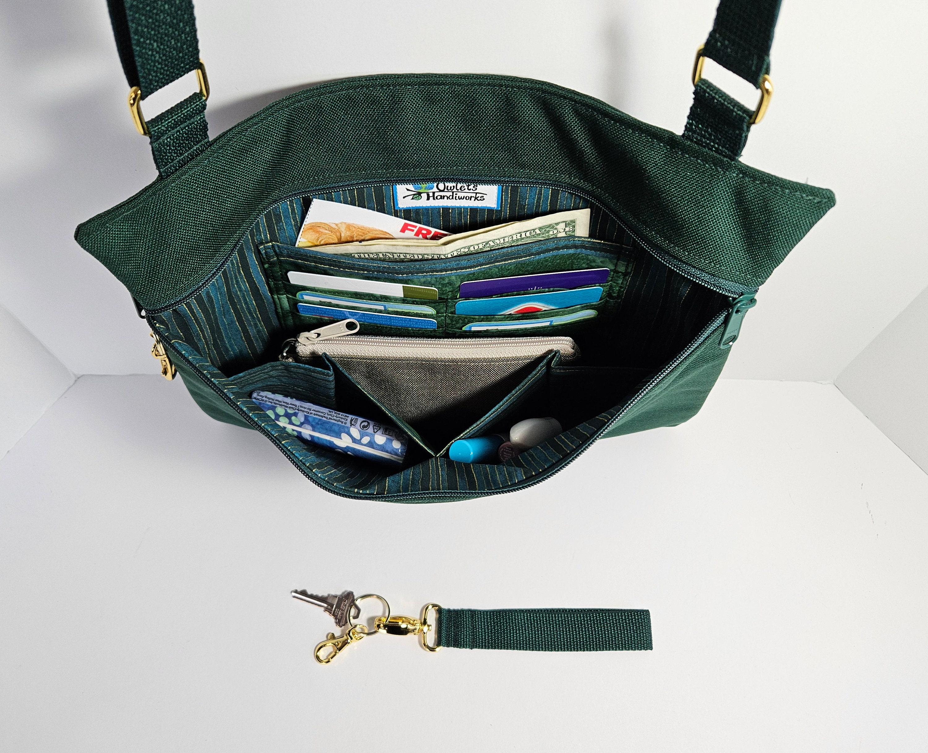 Jessie 2 CROSSBODY BAG in Cordura Nylon a 2 Sided Bag Has a Built in ...