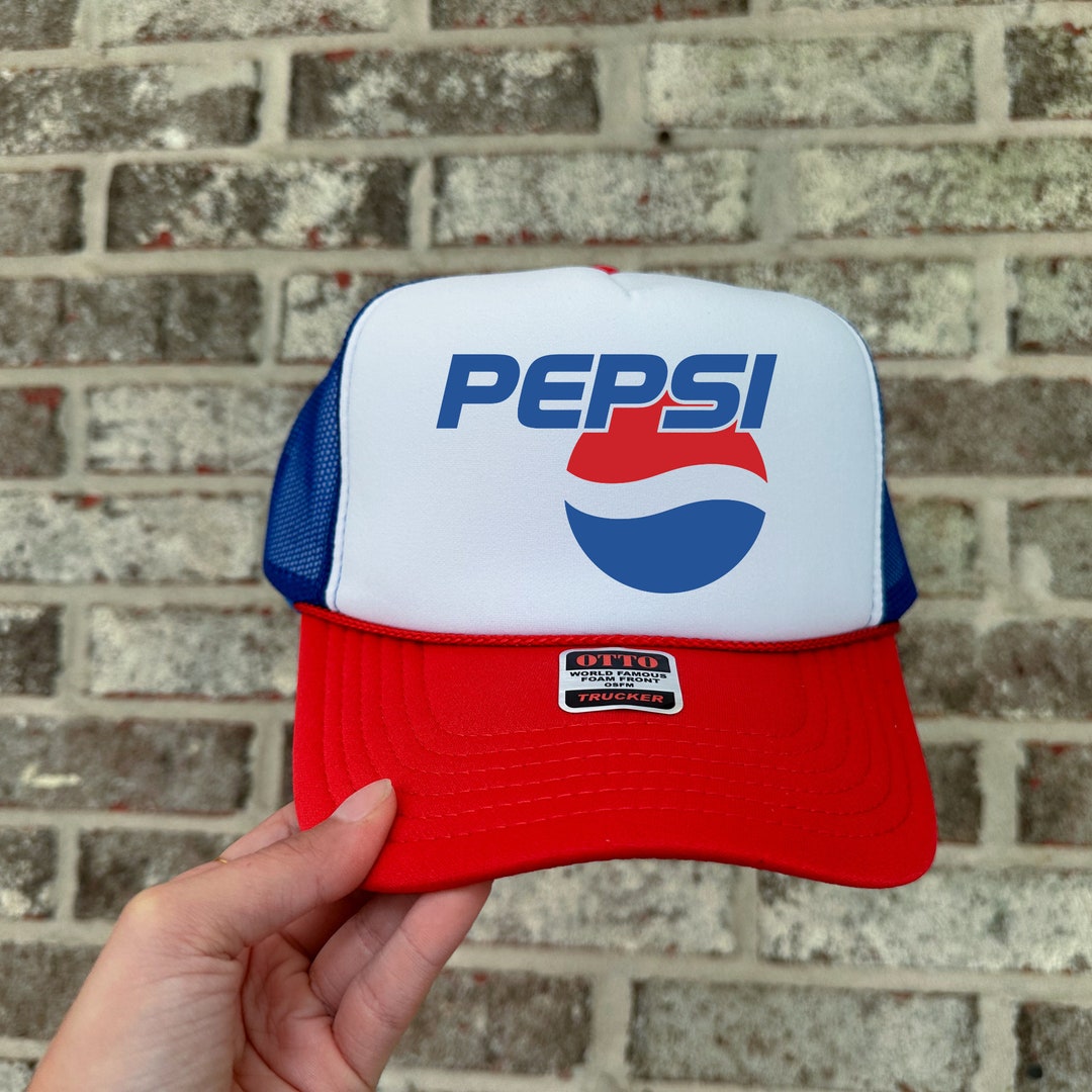PRESALE Vintage Pepsi Cola Trucker, Mesh Hat Vintage Snapback Hat Red ...