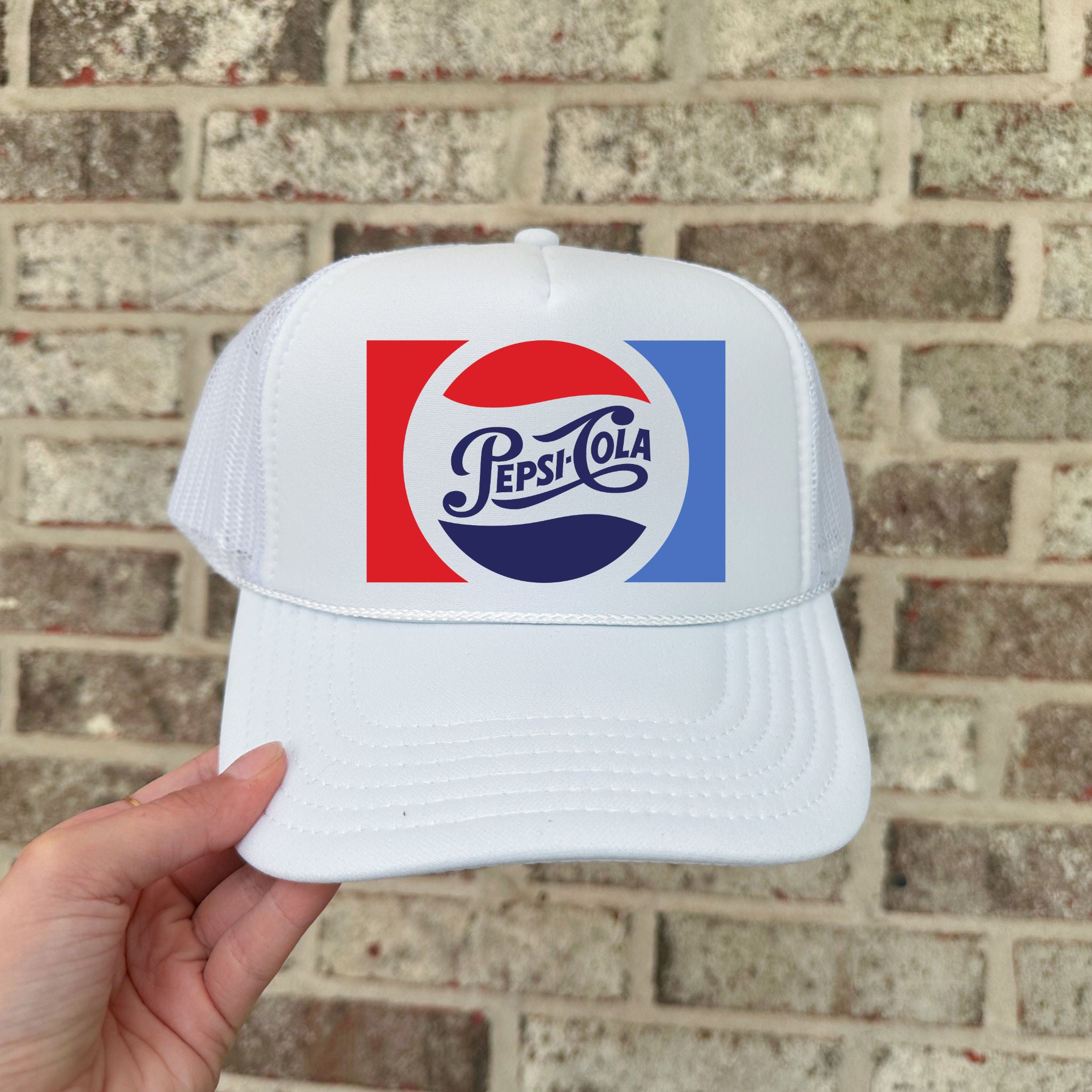 PRESALE Vintage Pepsi Cola Trucker, Mesh Hat Vintage Snapback Hat Red ...