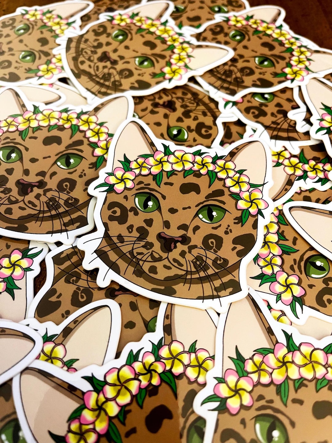 Hawaii Brown Cat Lei Vinyl Sticker Decal Waterproof Outdoor Quality - Etsy