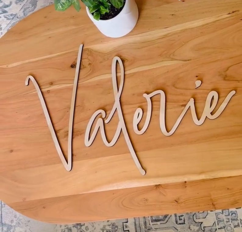 Personalized Wooden Name Sign, Custom Nursery Wall Decor - Etsy