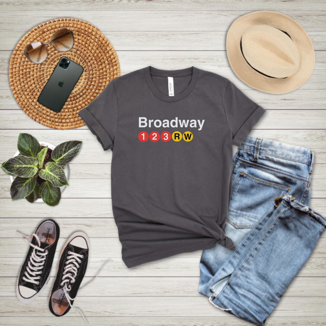 Manhattan Broadway T-shirt | NYC Subway T-shirt | New York City Shirt ...