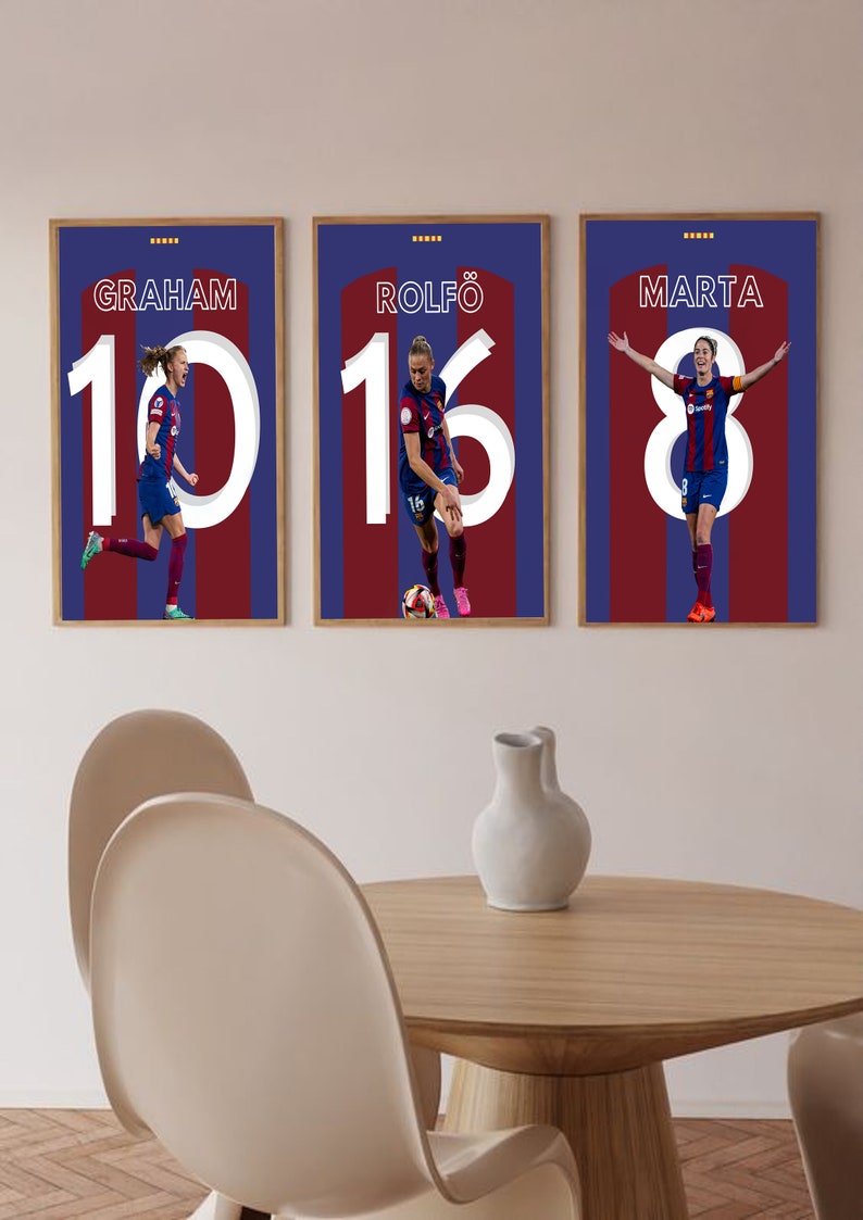 Aitana Alexia Mapi Women's Football Players FC Barcelona Femeni Set of ...