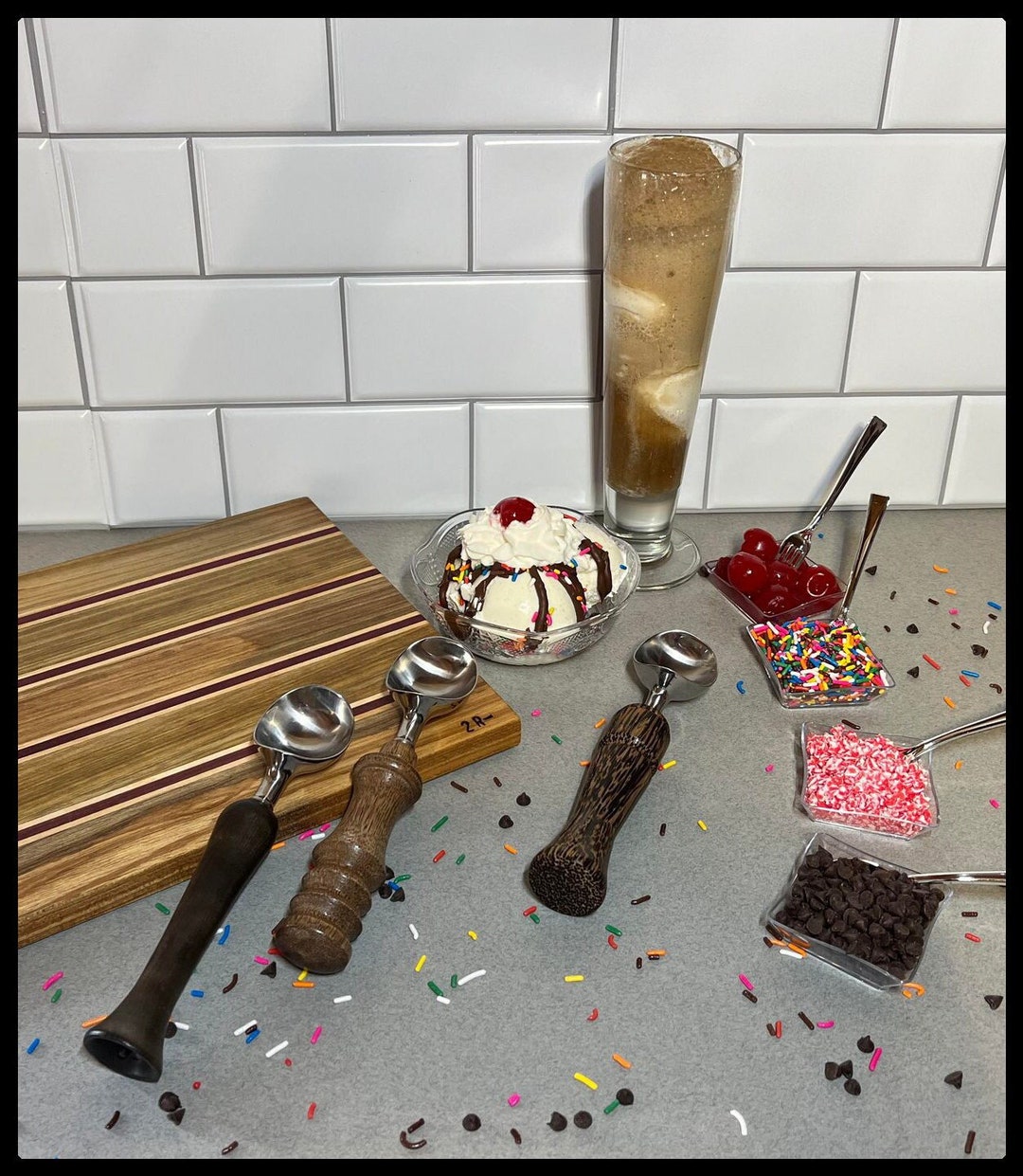 Premium Hand-turned Ice Cream Scoops Elegant Design, Effortless ...