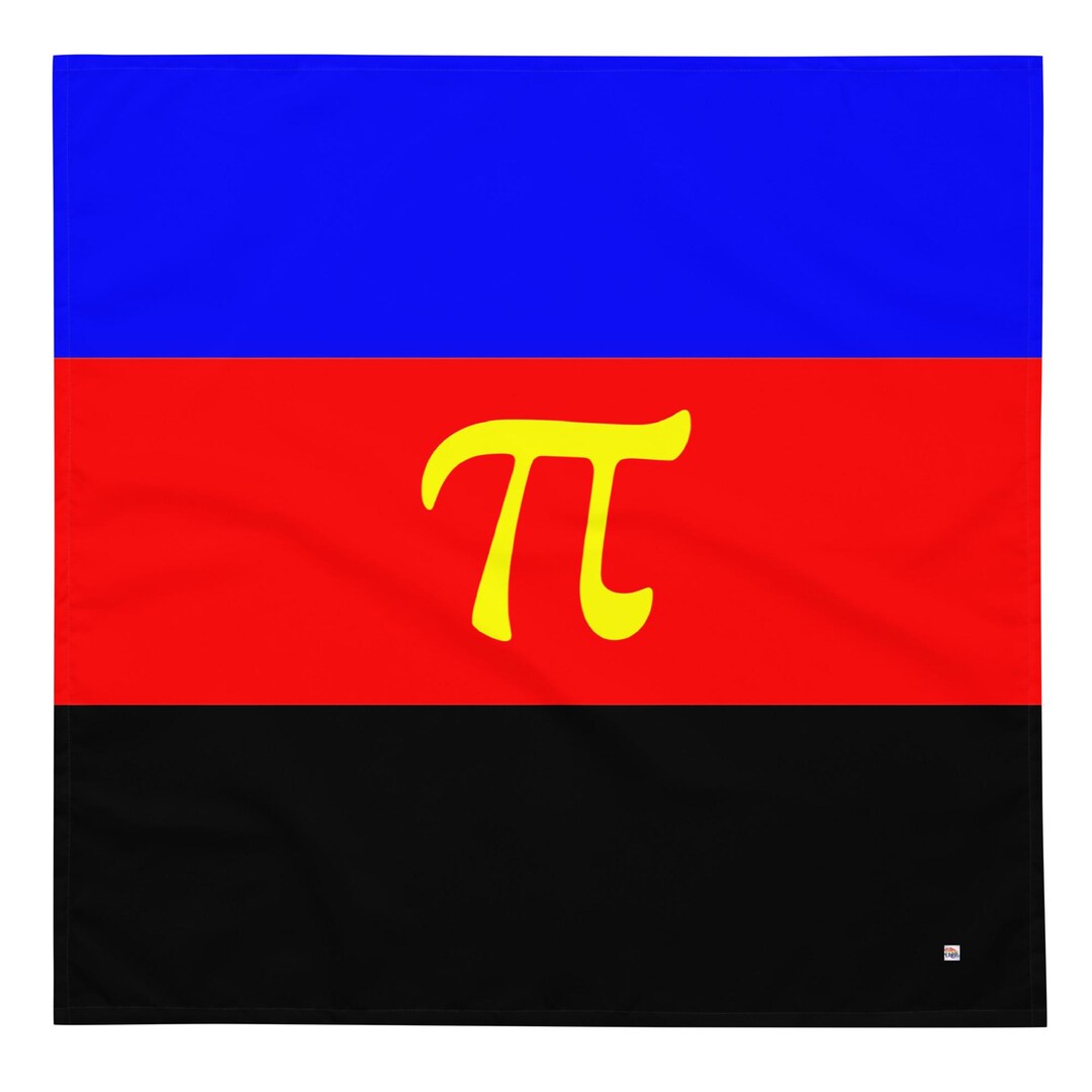 Polyamory Pride Flag Bandana, All Over Print LGBTQ+ Headband, Π Symbol ...
