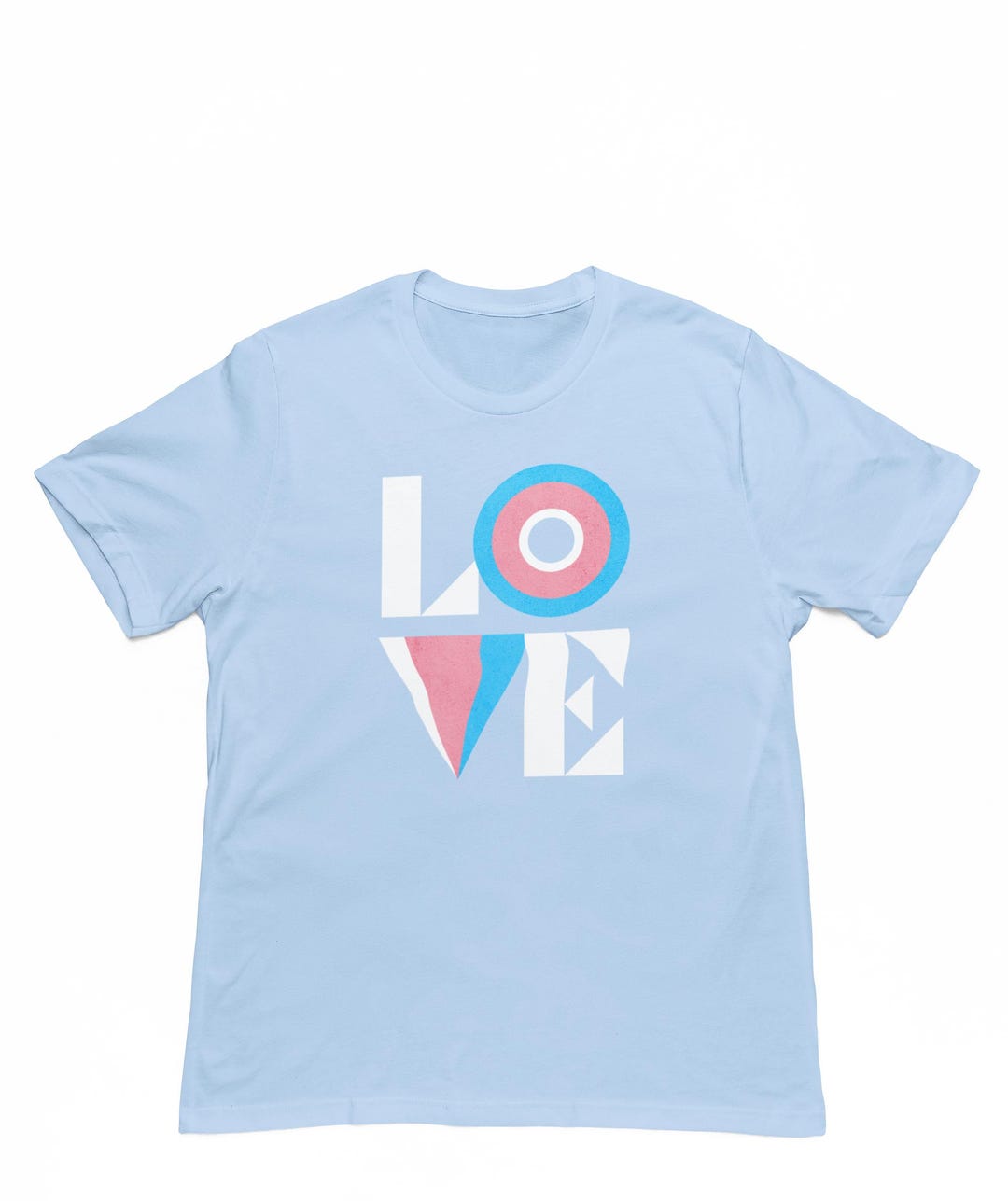 Trans Love Shirt, LO VE Trans Flag Colors T-shirt, LGBTQ Pride Apparel ...