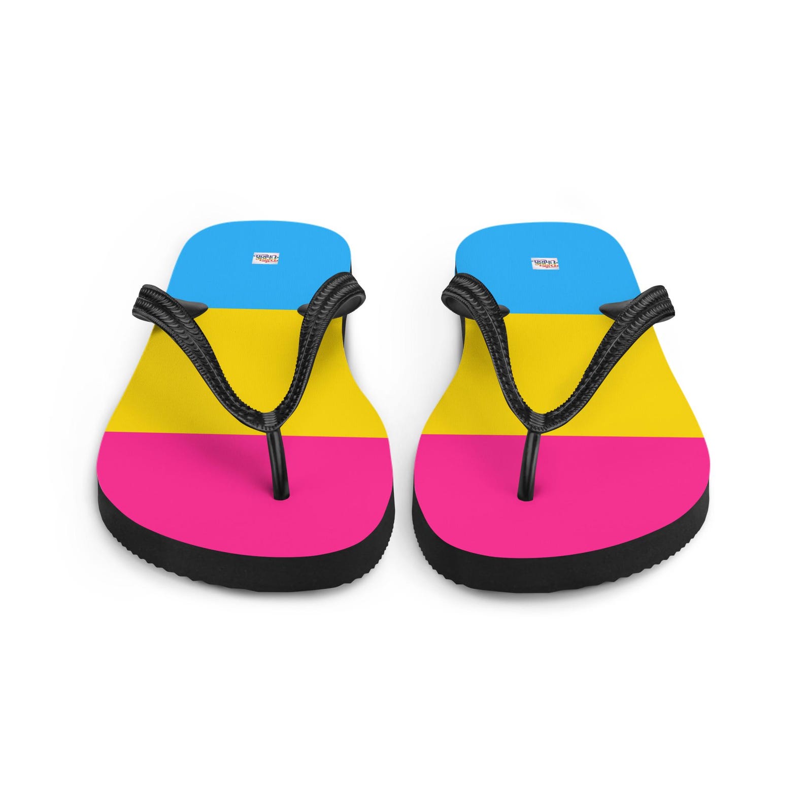 Pansexual Pride Flag Flip-flops, LGBTQ+ Sandals, Pansexual Pride Slides ...