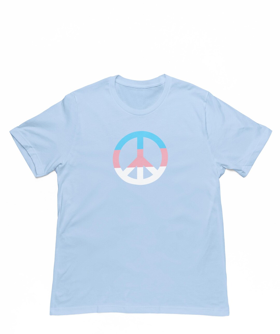 Trans Peace Sign Shirt, Transgender Pride T-shirt, LGBTQ+ Clothing ...