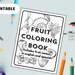 Fruit Coloring Pages Bilingual Activities Coloring Pages for ...
