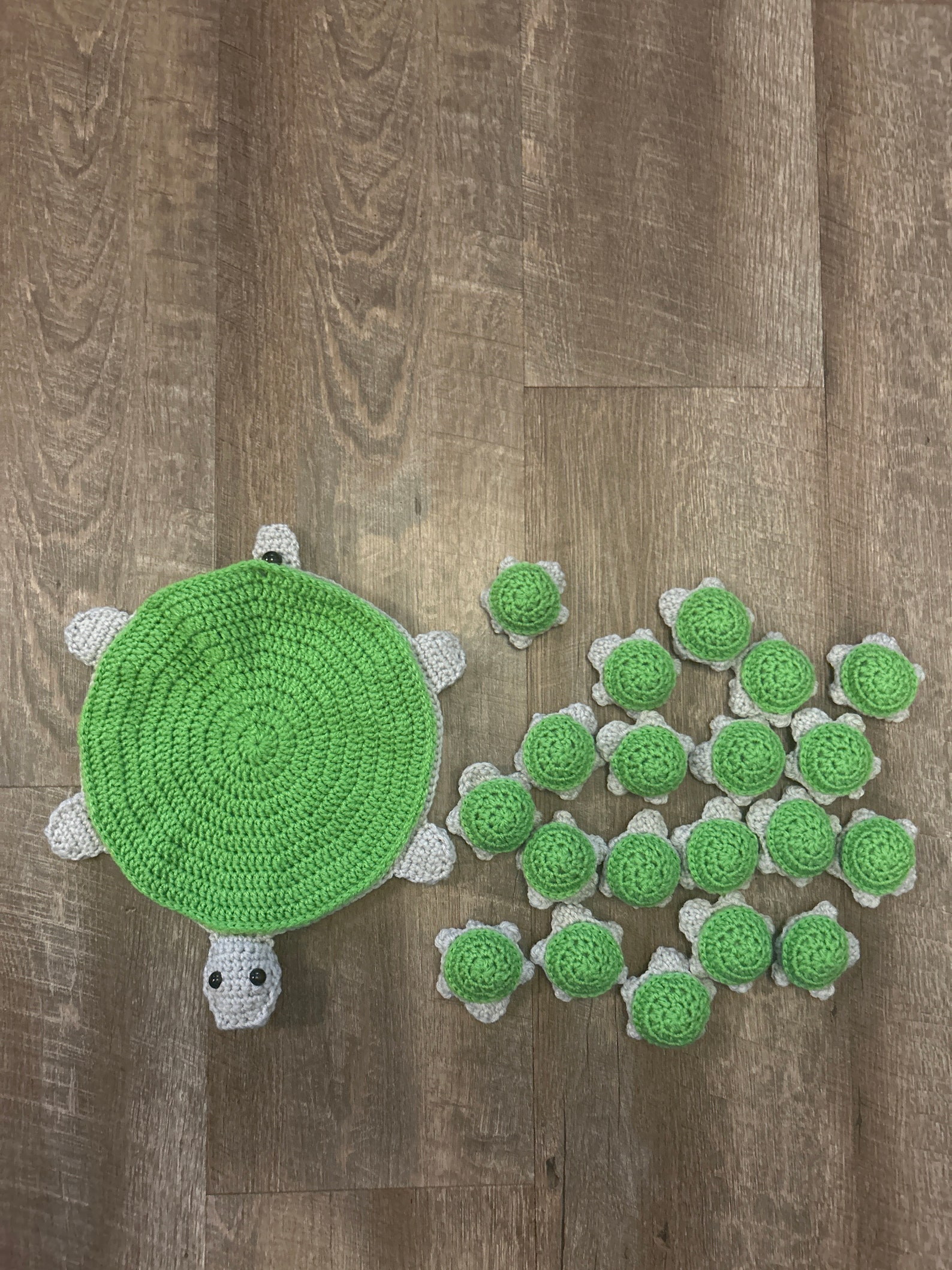 Crocheted Turtle Stuffed Animal and Memory Game - Etsy