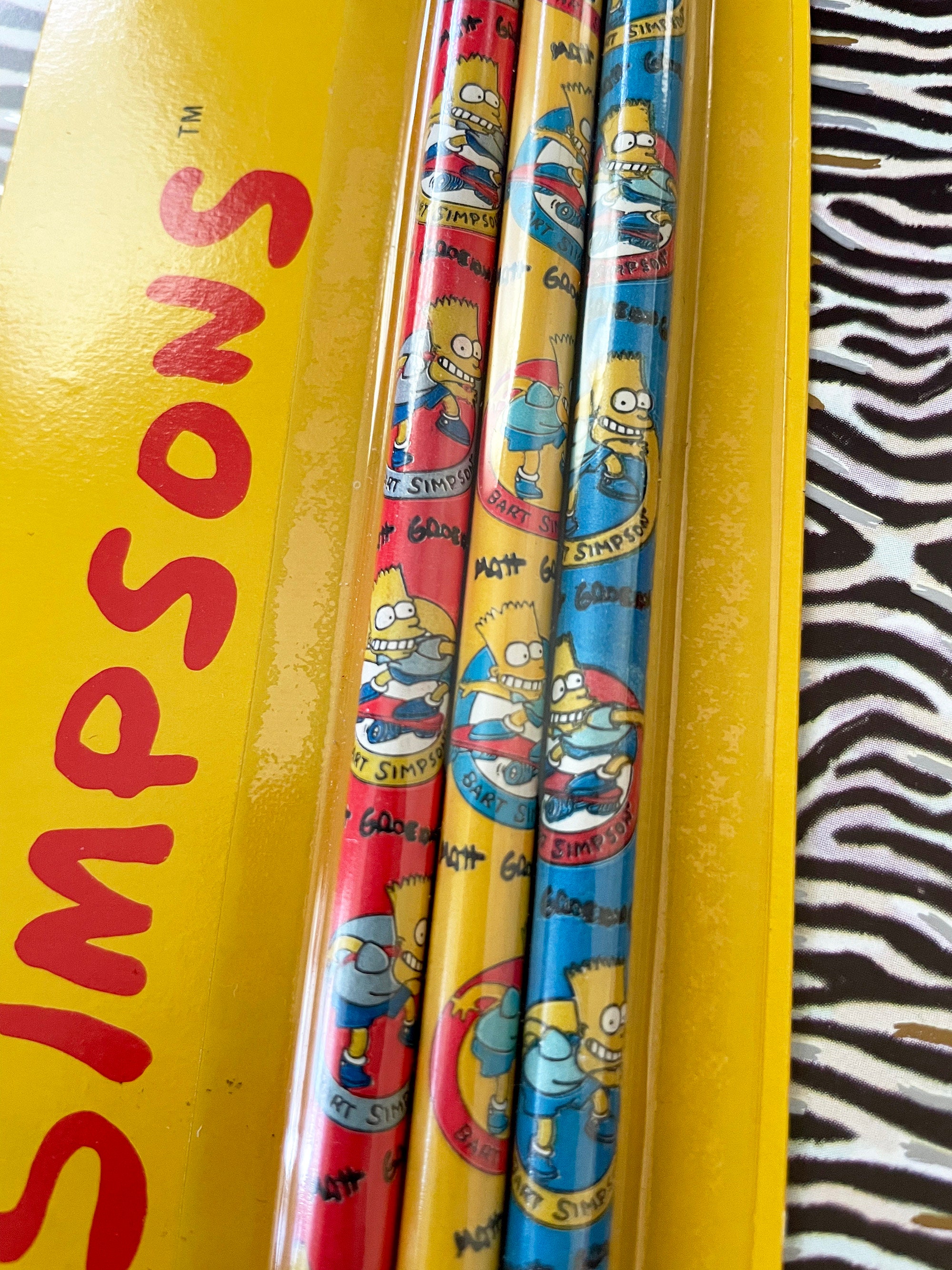 Vintage 90's the Simpsons Pencil Pack - Etsy