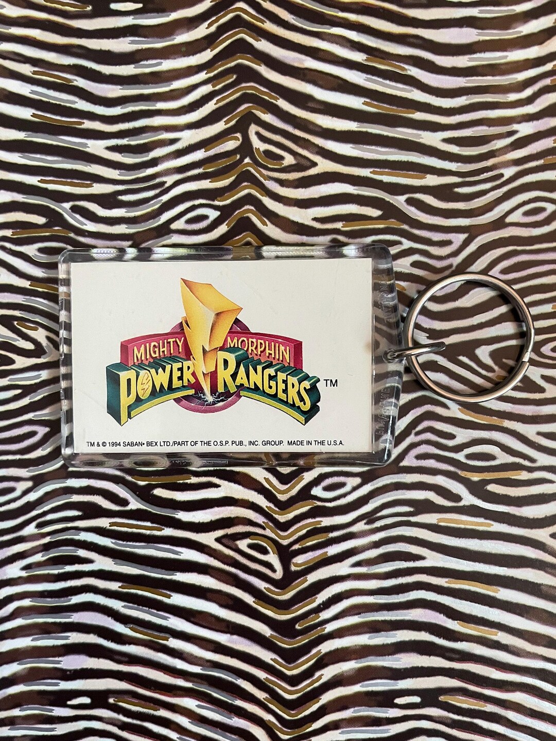 Vintage Power Rangers Keychain - Etsy