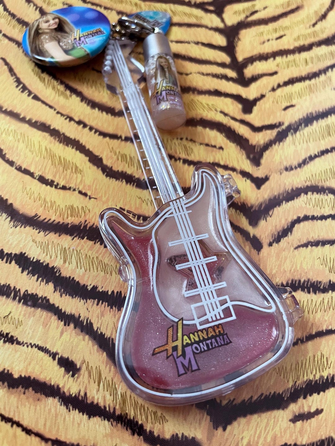 Vintage Y2k Hannah Montana Guitar Lip Gloss Set - Etsy