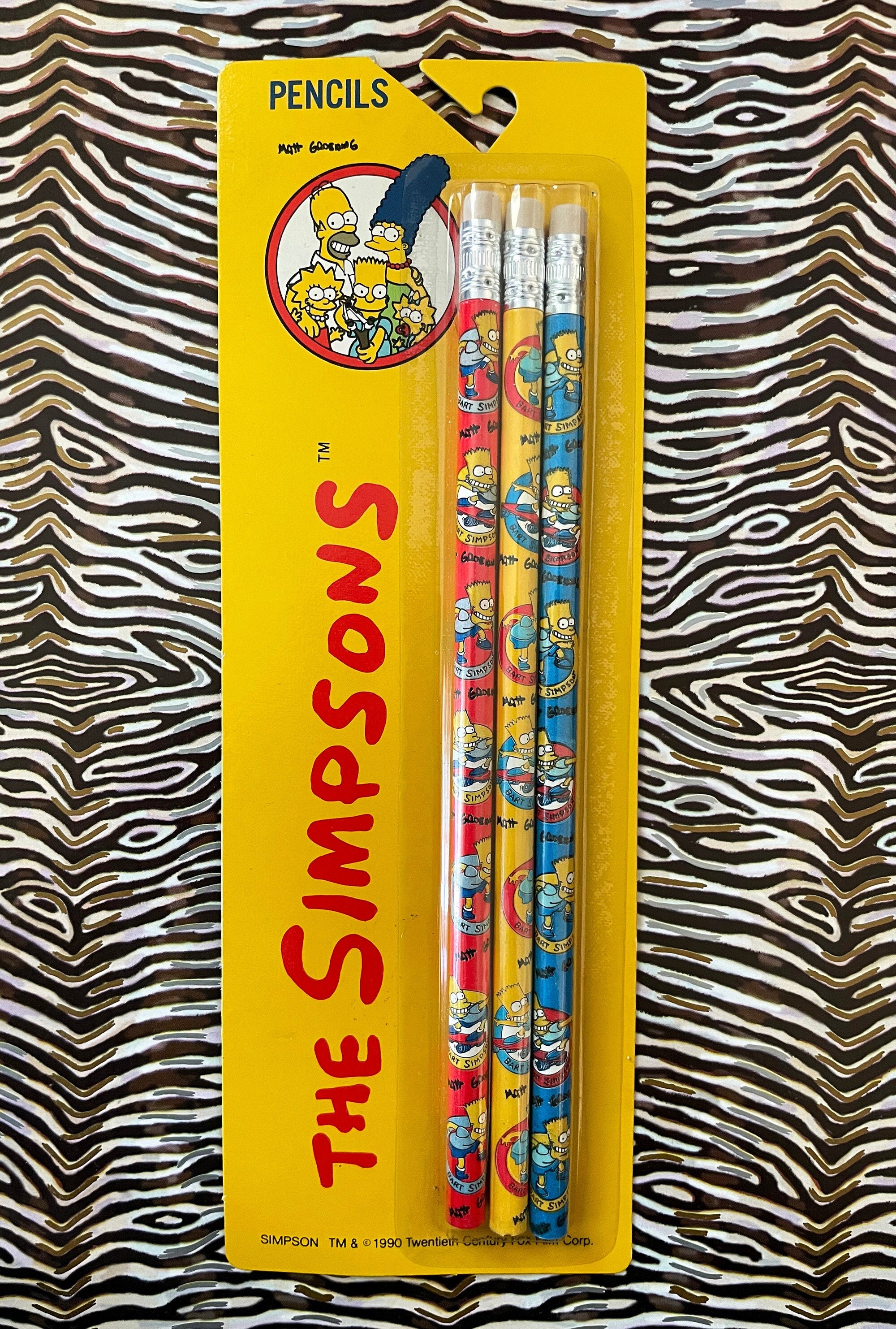 Vintage 90's the Simpsons Pencil Pack - Etsy