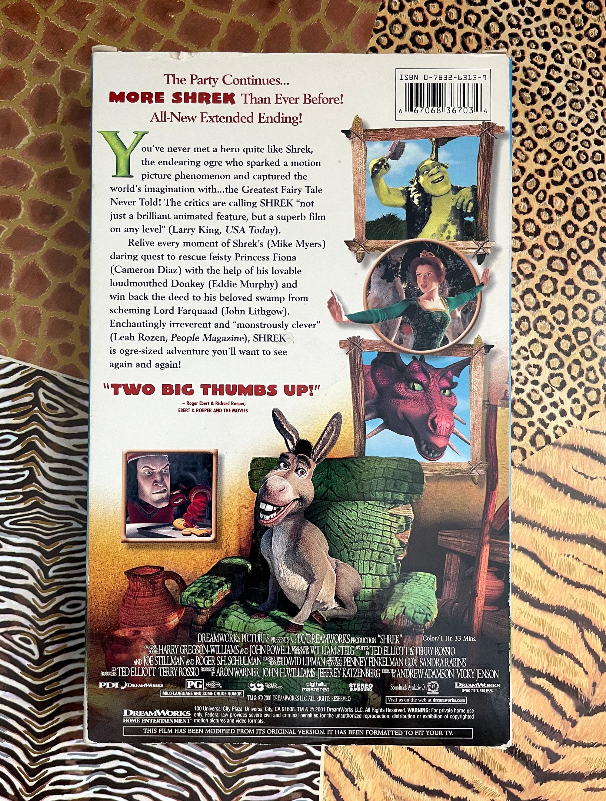 Vintage Shrek VHS, 2001 Special Edition - Etsy