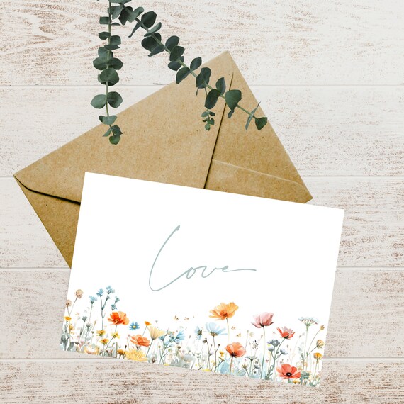 Watercolor Love Note