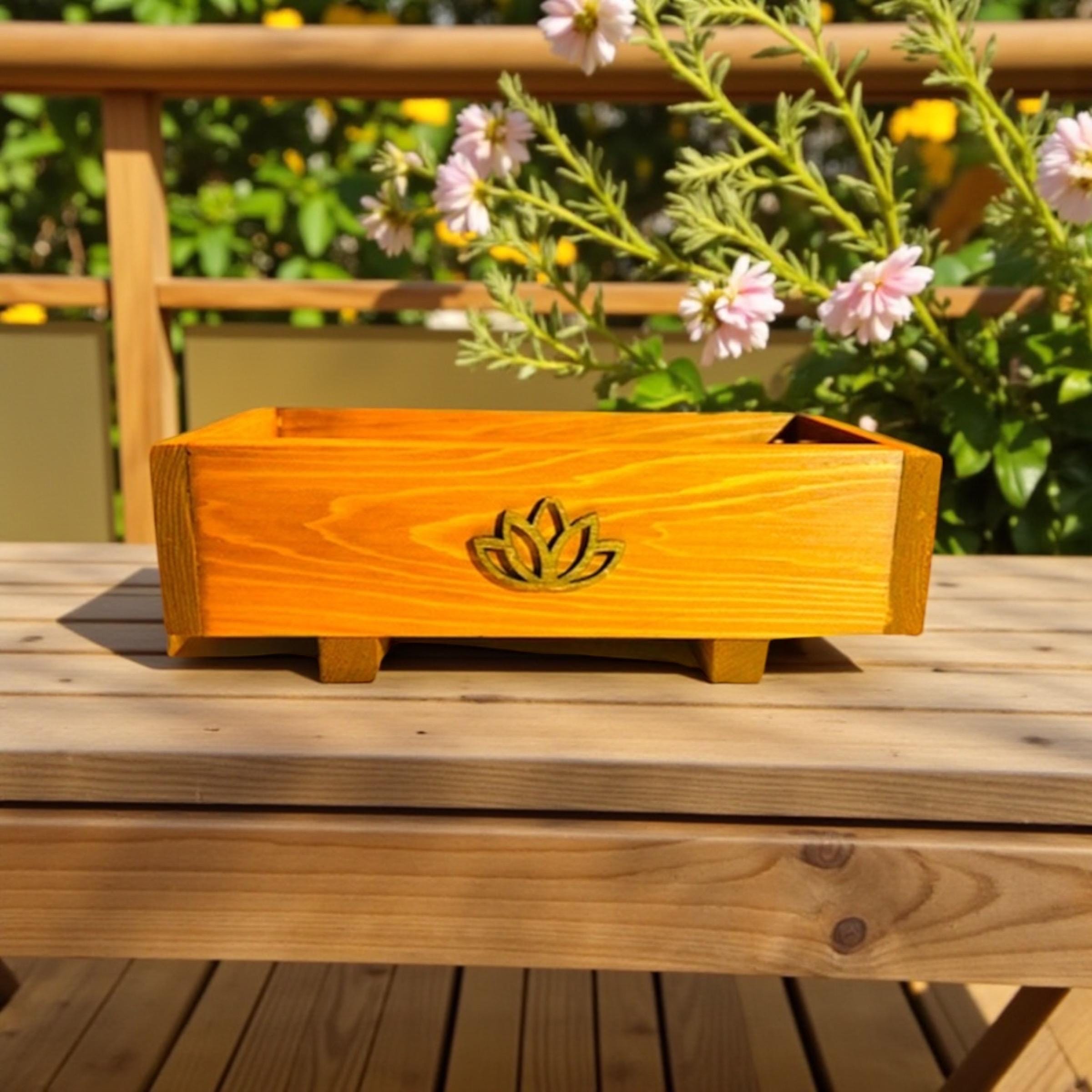 Cedar Geta Box Planter: Asian Inspired Succulent Display - Etsy