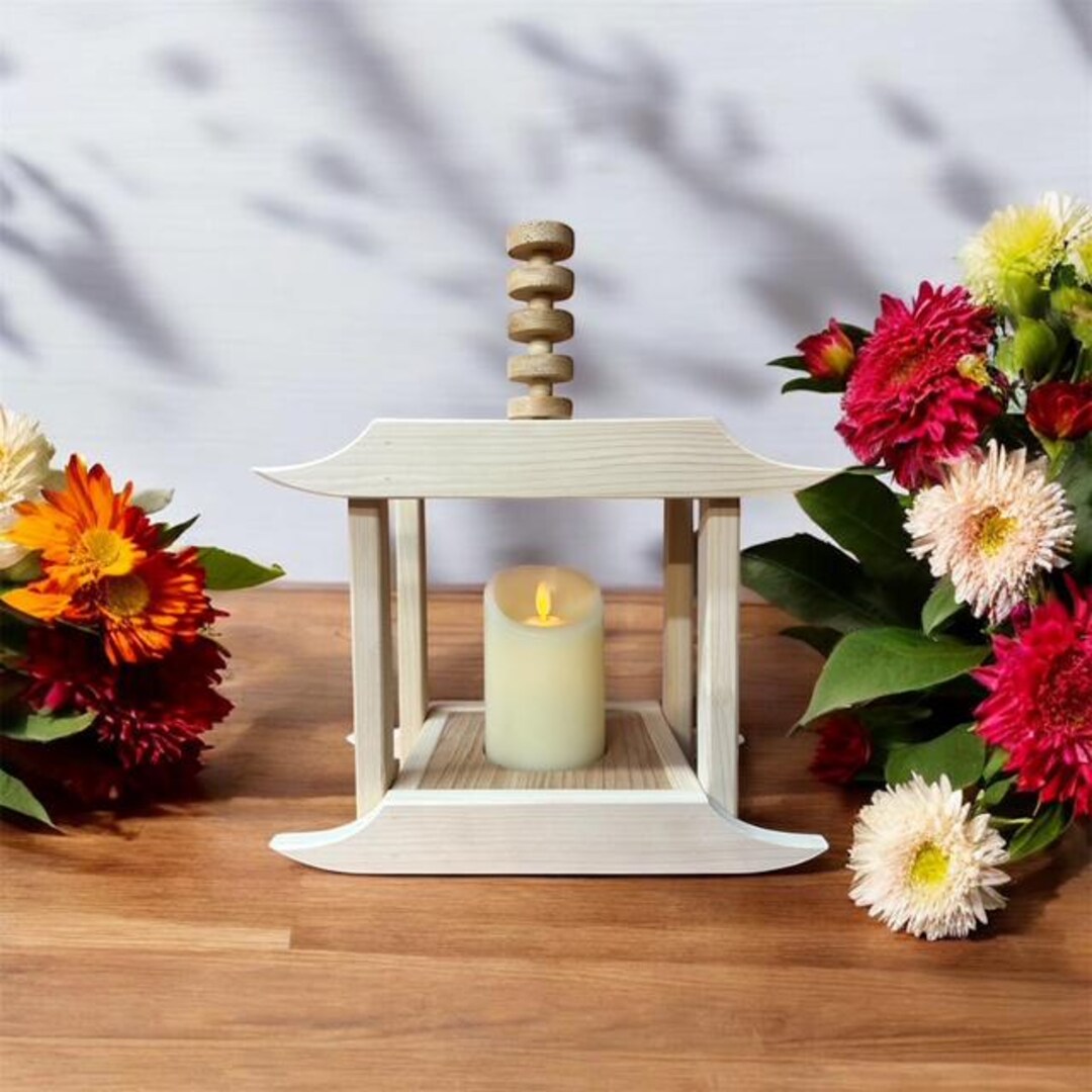 Asian Cedar Pagoda Lantern: Outdoor Lighting - Etsy