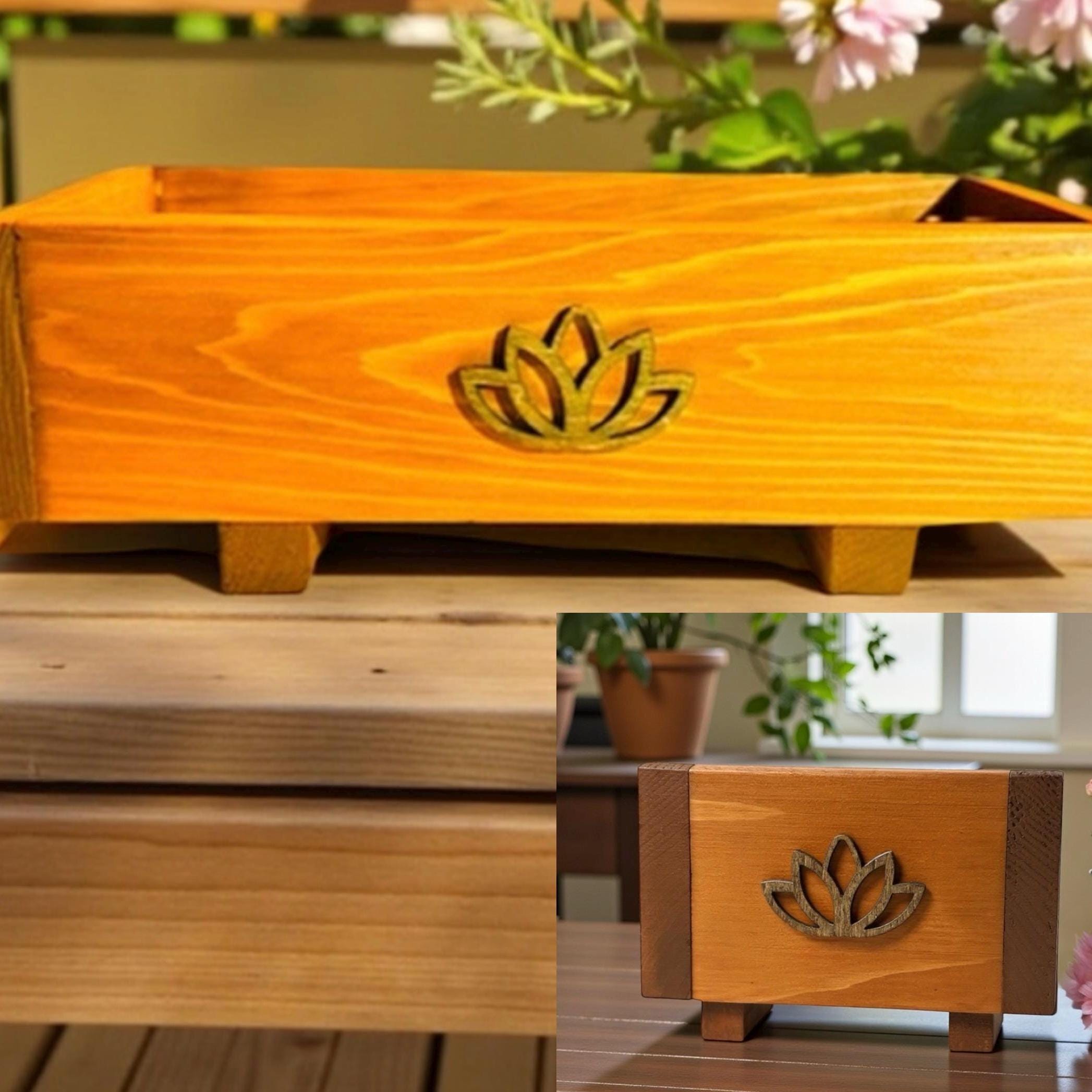 Cedar Geta Box Planter: Asian Inspired Succulent Display - Etsy
