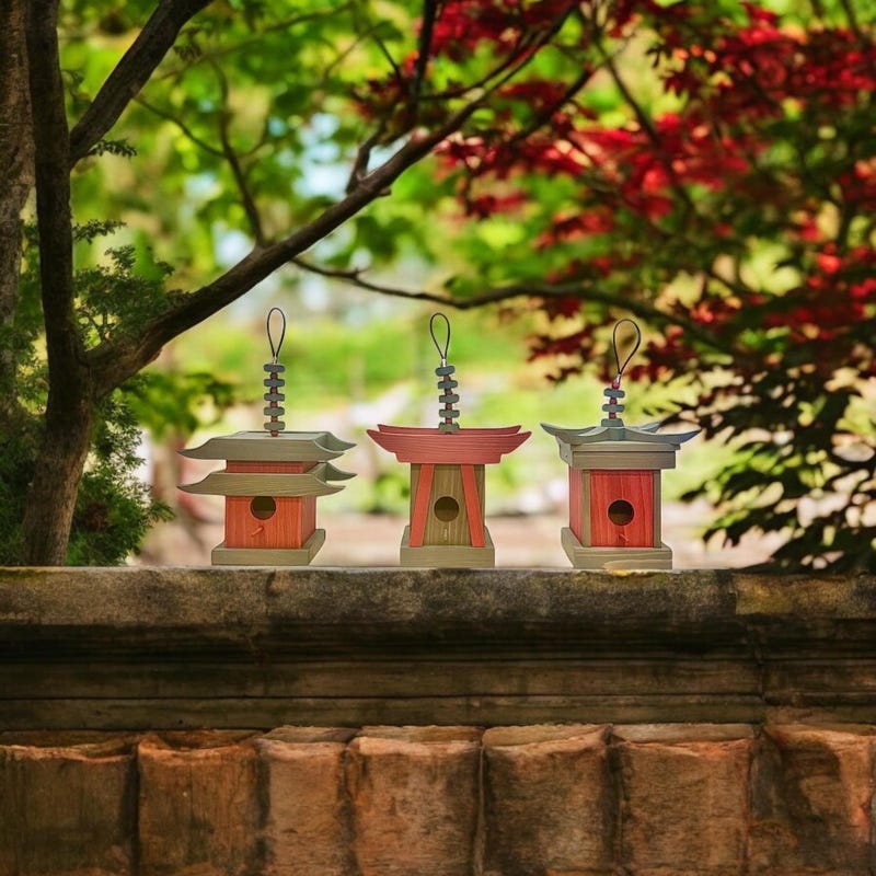 Pagoda Birdhouse - Etsy