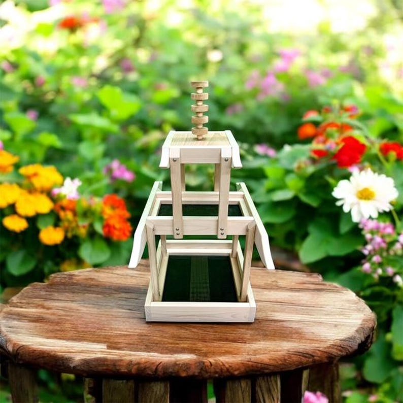Grand Temple Cedar Bird Feeder: XL Asian Style Double Platform - Etsy